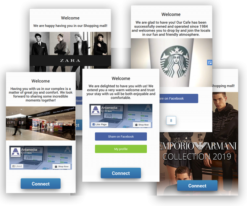 Customize Splash pages I Start Hotspot Cloud WiFi software