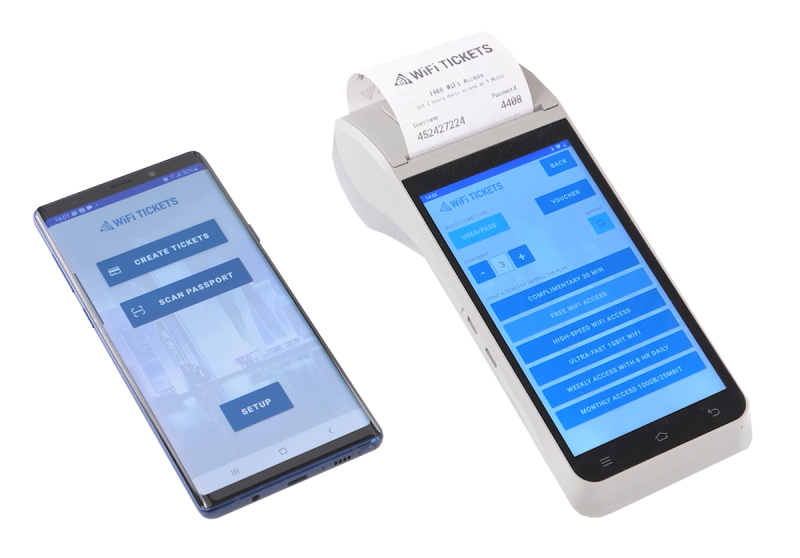 WiFi Tickets App - Start Hotspot