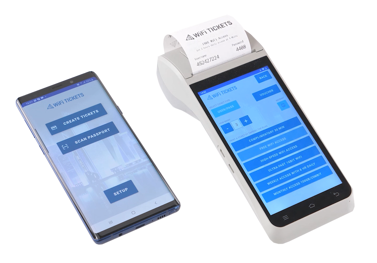 WiFi Tickets App - Start Hotspot