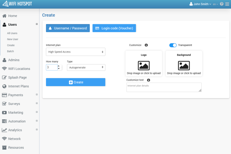 WiFi Billing I Start Hotspot Cloud WiFi software